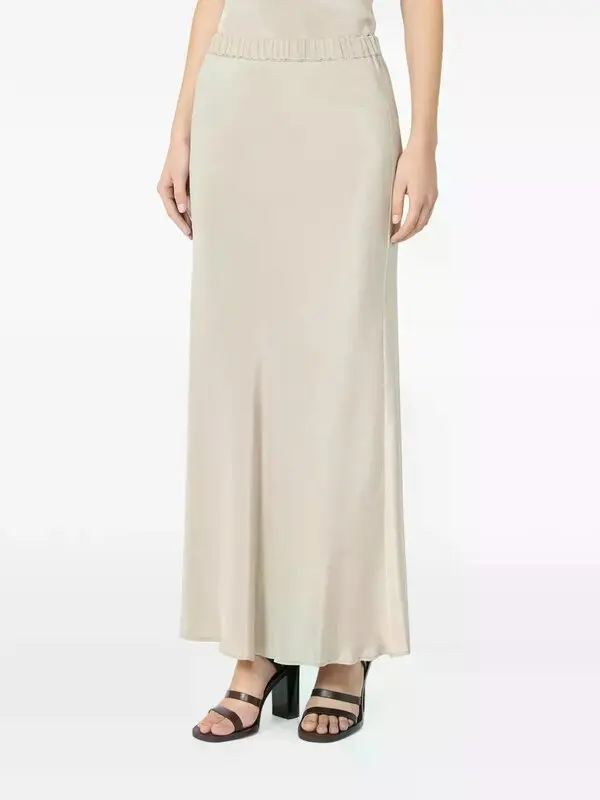Max Mara Elasticated Silk Maxi Skirt
