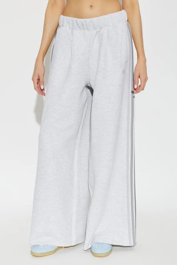 ADIDAS ORIGINALS Wide-leg Sweatpants With Signature Stripes