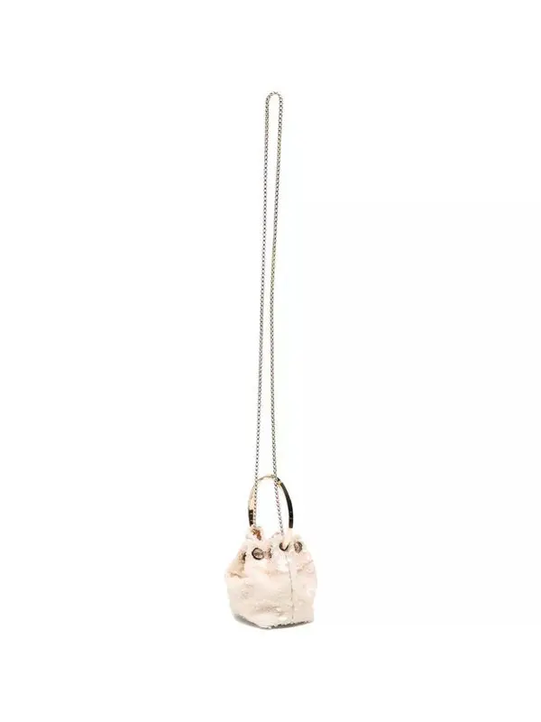 JIMMY CHOO Mini Bon Bon Sequin Bucket Bag