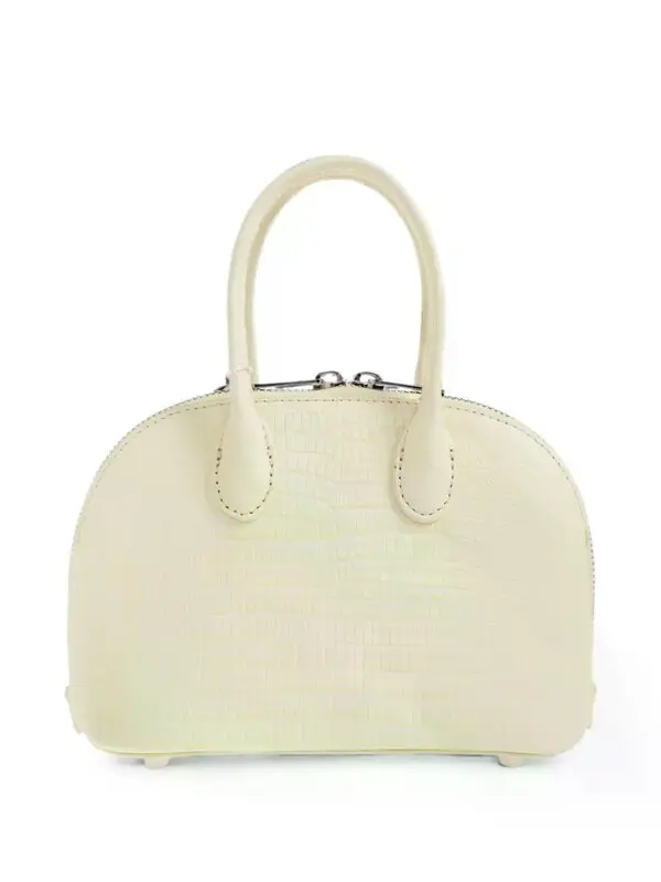 SELF-PORTRAIT Lizard-effect Bowling Mini Bag