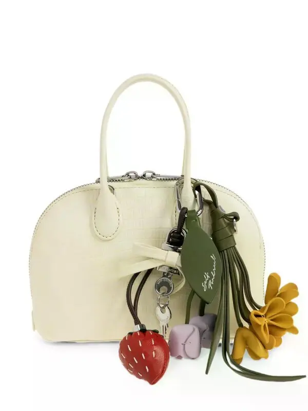 SELF-PORTRAIT Lizard-effect Bowling Mini Bag