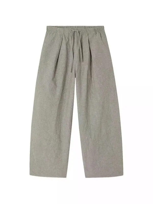 American Vintage Feoly Wide-leg Cropped Trousers - Grey
