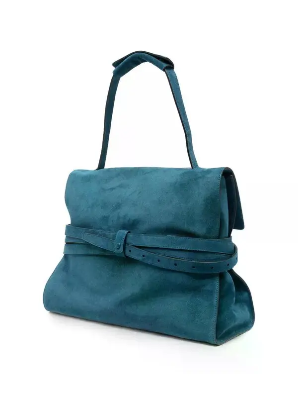 Moschino Buckle-detail Suede Tote Bag