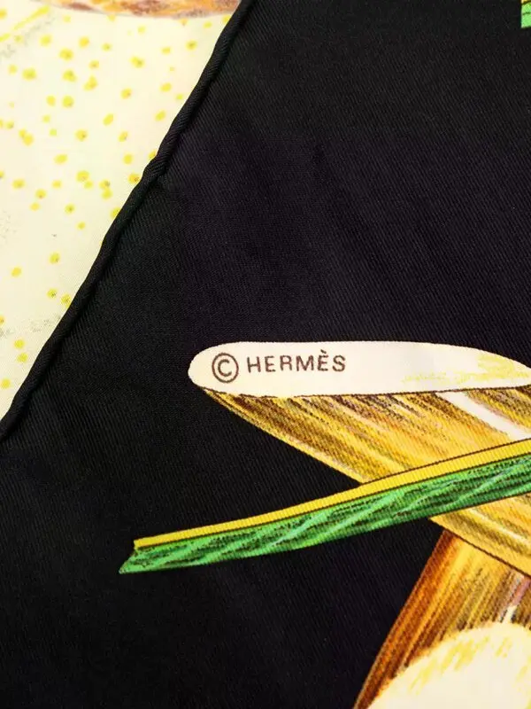 Hermès 2000-2026 Jardin Creole Silk Scarf 90 Scarves