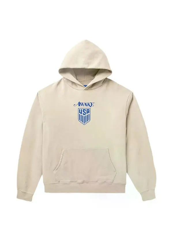 AWAKE NY X Usmnt Team Usa World Cup 22 Logo-print Hoodie - Neutrals