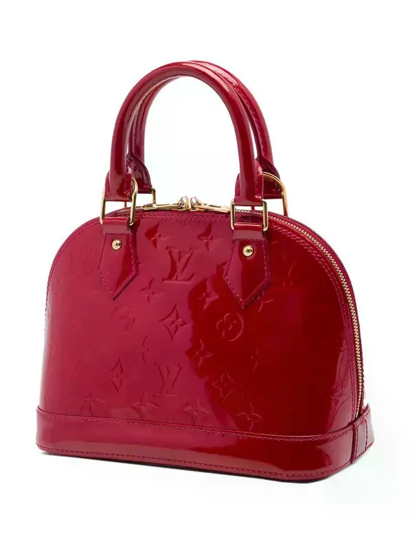 LOUIS VUITTON 2013 Monogram Vernis Alma Bb Satchel