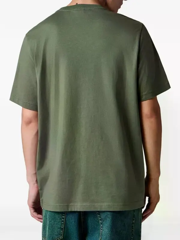 Paul Smith Khaki Organic Cotton Zebra-logo T-shirt - Green