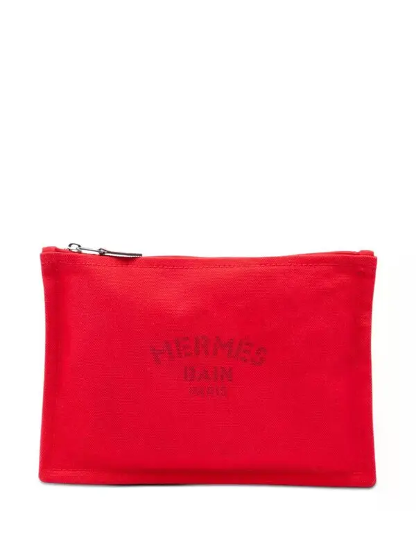 Hermès 2000-2026 Toile Bain Yachting Flat Pm Pouch
