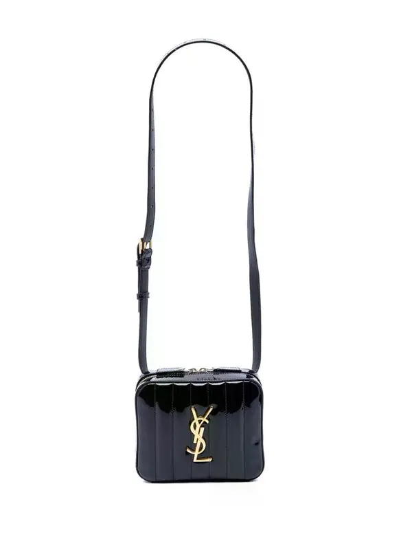 Saint Laurent 2018 Matelasse Patent Monogram Vicky Belt Bag