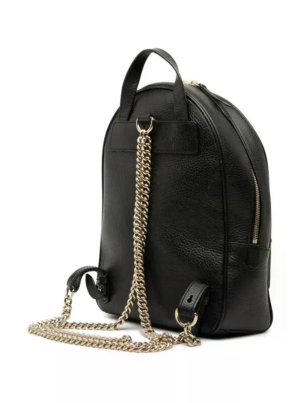 Gucci 2000-2015 Pebbled Calfskin Soho Chain Backpack