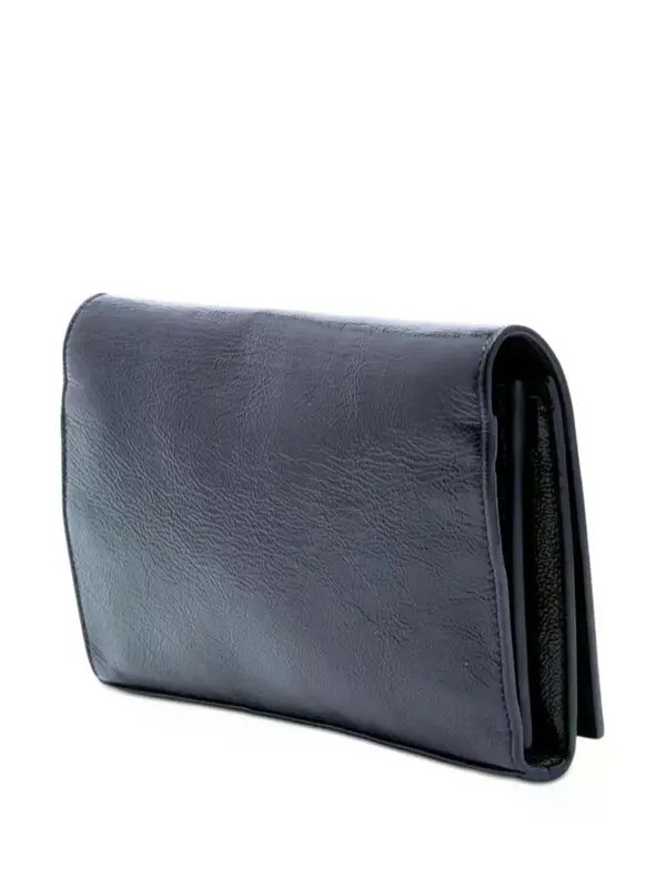 Saint Laurent 2015 Textured Patent Monogram Kate Wallet On Chain Crossbody Bag