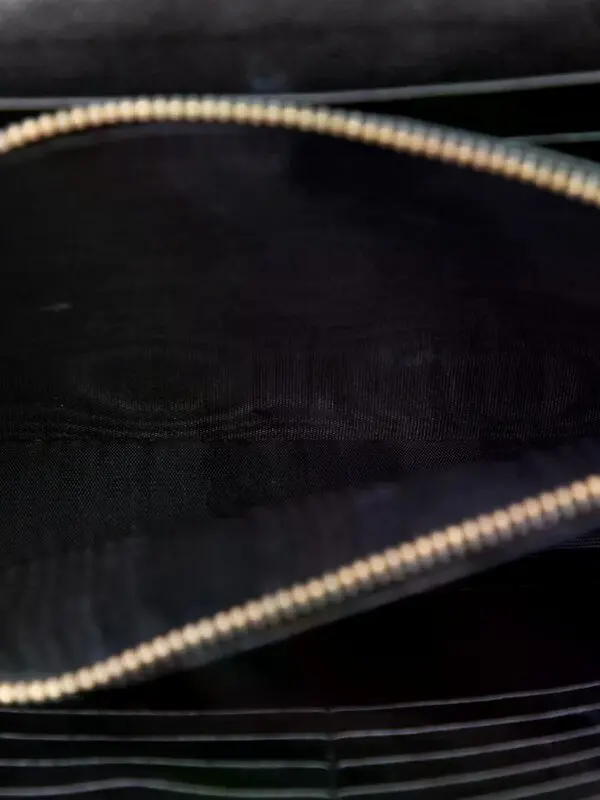 Saint Laurent 2015 Textured Patent Monogram Kate Wallet On Chain Crossbody Bag
