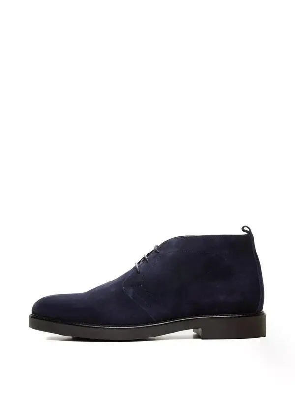 POCHE PARIS Lace-up Suede Loafers