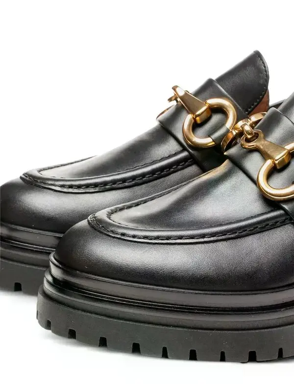 POCHE PARIS Horsebit Lug-sole Loafers