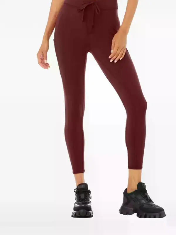 Alo Yoga Drawstring-waist Leggings - Red