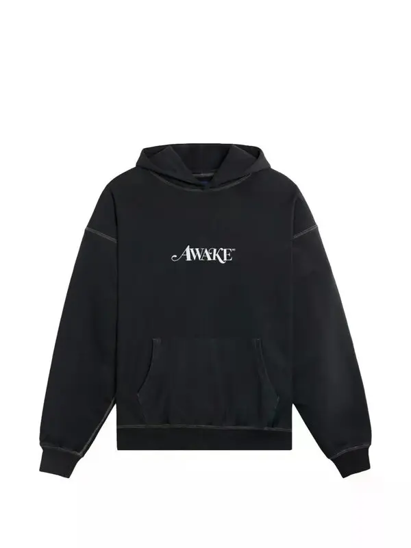 AWAKE NY Logo-embroidered Hoodie