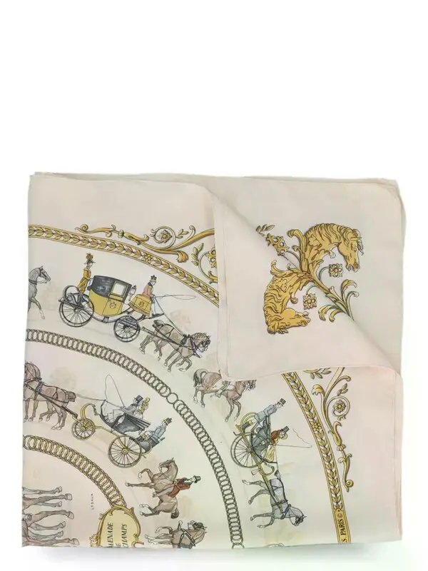 Hermès Equestrian Silk Scarf
