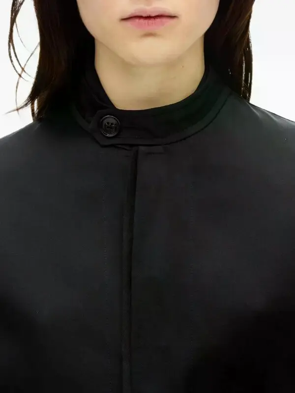 ANN DEMEULEMEESTER Zaya Satin-finish High-neck Jacket