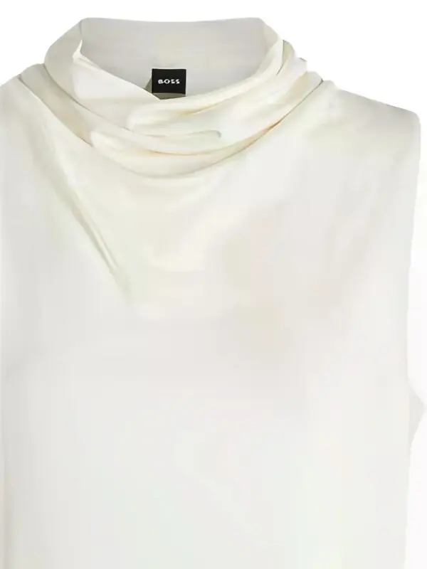 BOSS Cowl-neck Sleeveless Top