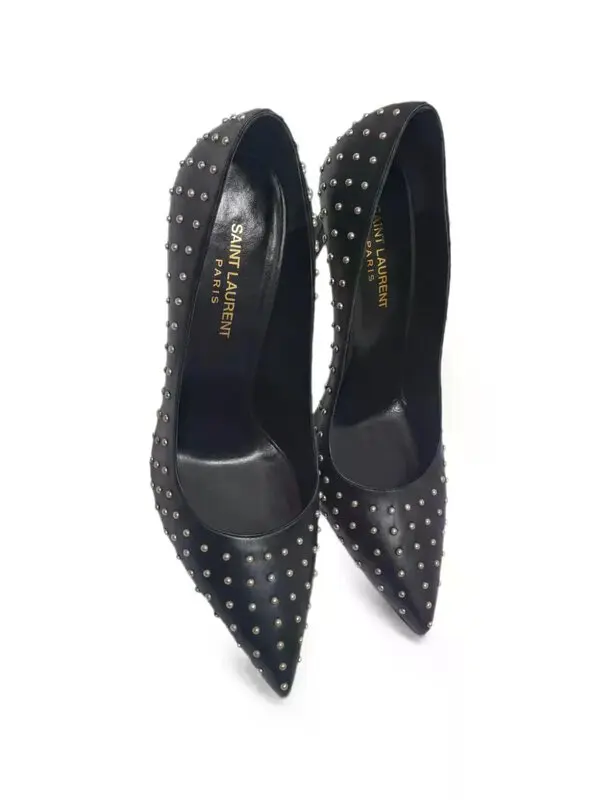 Saint Laurent Studded Pointed-toe Pumps