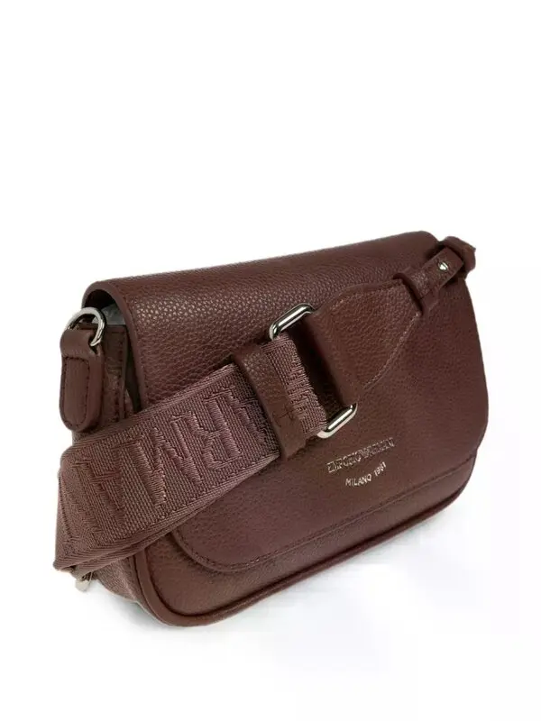 Emporio Armani Logo-print Pebbled-effect Shoulder Bag
