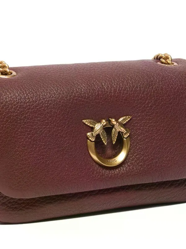 Pinko Love Birds Leather Shoulder Bag