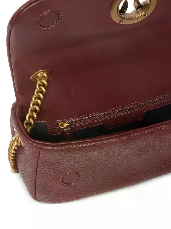 Pinko Love Birds Leather Shoulder Bag