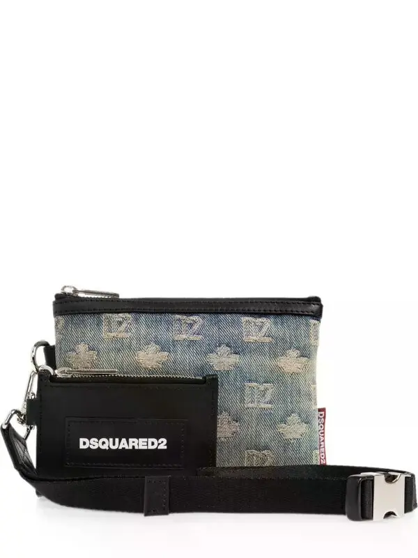 Dsquared2 Monogram Denim Pouch Bag