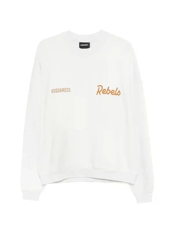 Dsquared2 Embroidered Logo Crew Neck Sweater