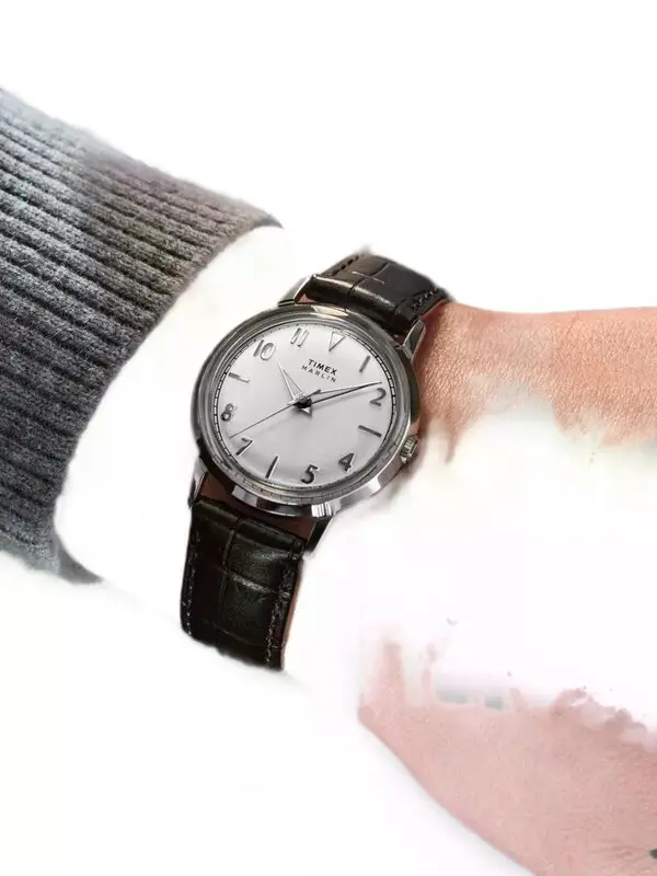 TIMEX Marlin Croc-effect-strap 34mm Watch