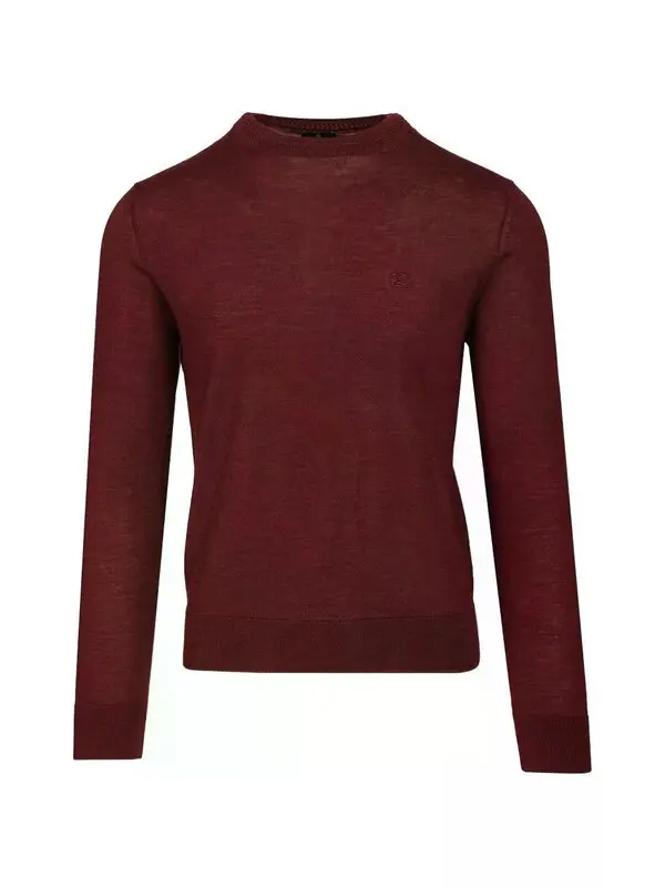 Etro Pegaso Embroidered Crew Neck Sweater