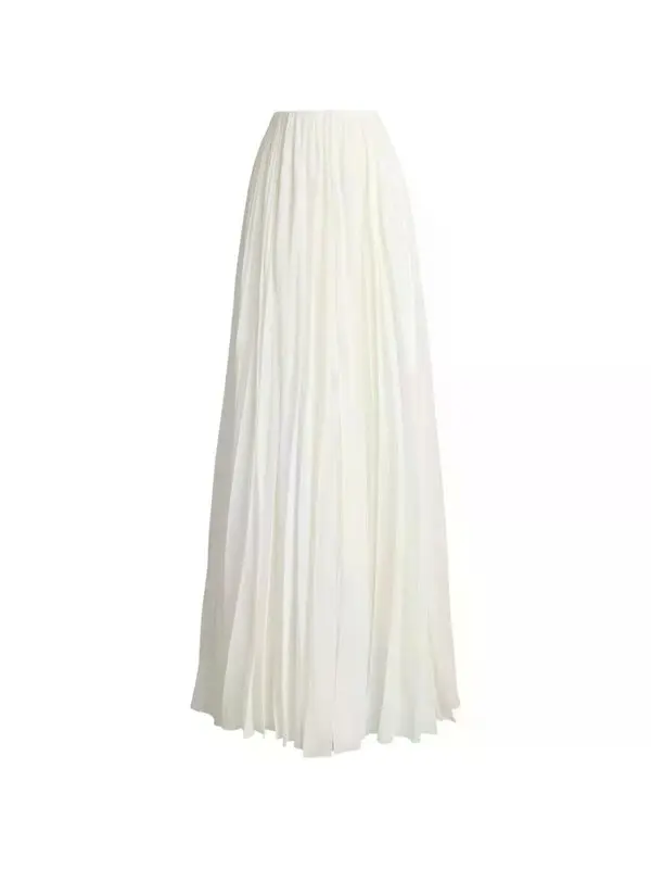 Ralph Lauren Niccola Pleated Maxi Skirt - Neutrals