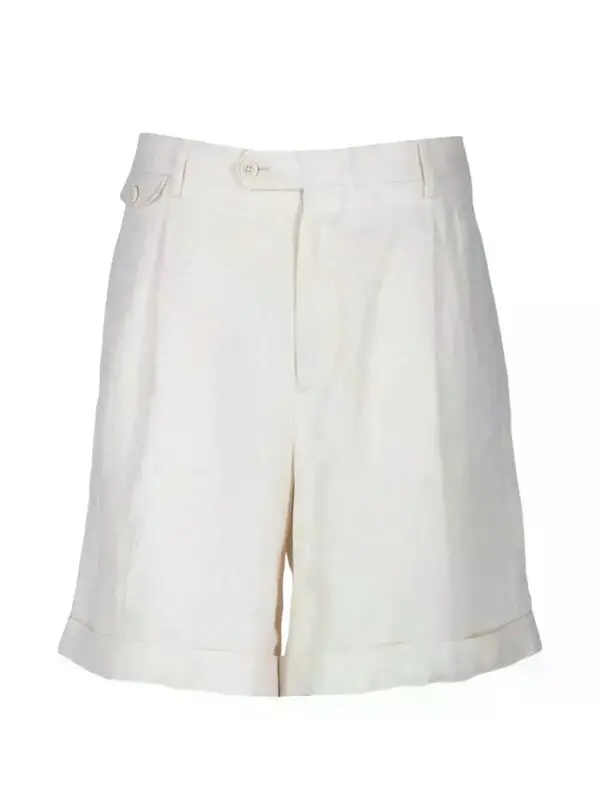 LARDINI Pleated Turn-up Tailored Shorts