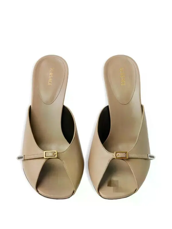 Versace Nyx Leather Mules 80mm