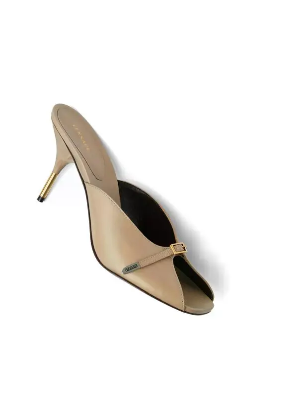 Versace Nyx Leather Mules 80mm