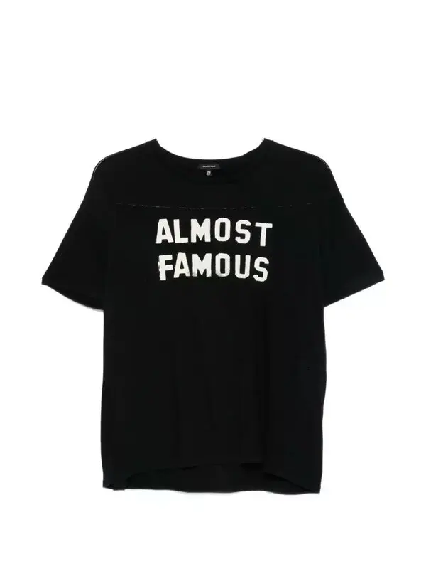 R13 Almost Famous Distressed-effect T-shirt - Black