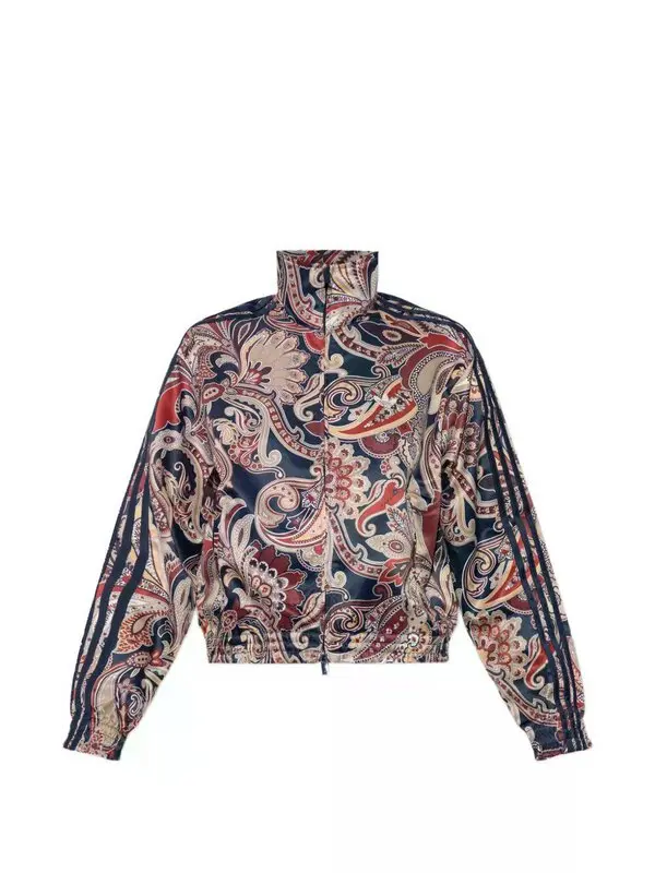 Adidas Paisley-print Stand-up Collar Jacket