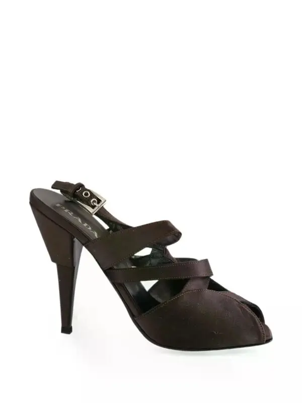 Prada Strappy Satin Sandals