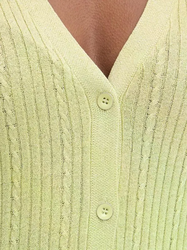 Liu Jo Cable-knit Ribbed Cardigan