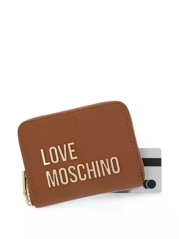 Moschino Logo-plaque Zip Wallet