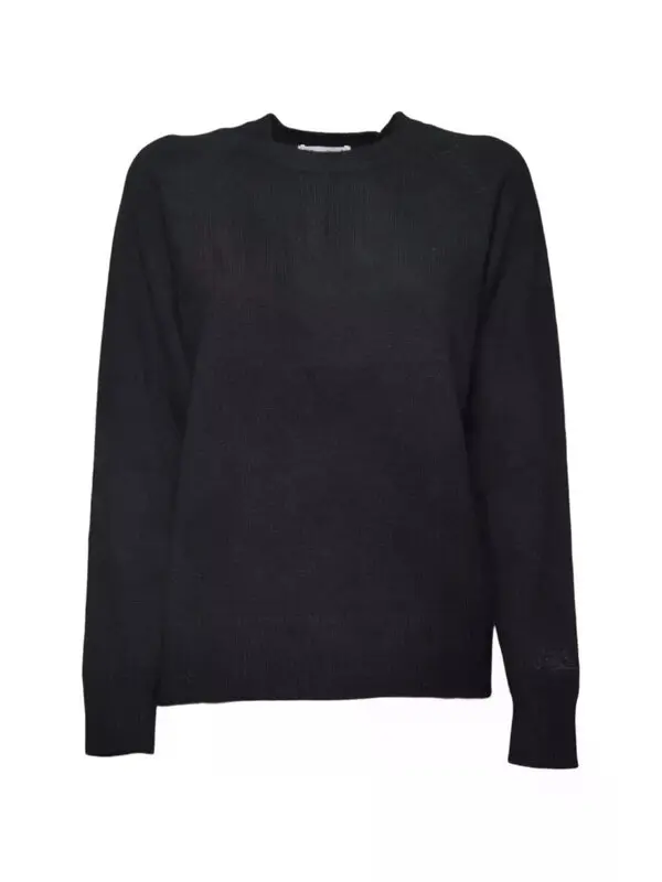 MC2 SAINT BARTH Raglan-sleeve Crew-neck Sweater - Black