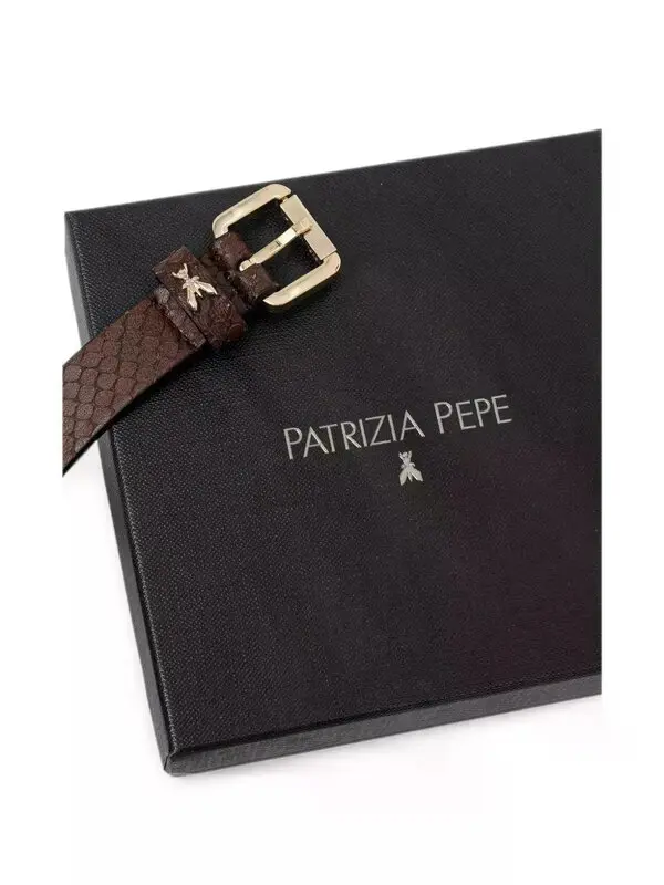 Patrizia Pepe Snake-effect Fly Belt
