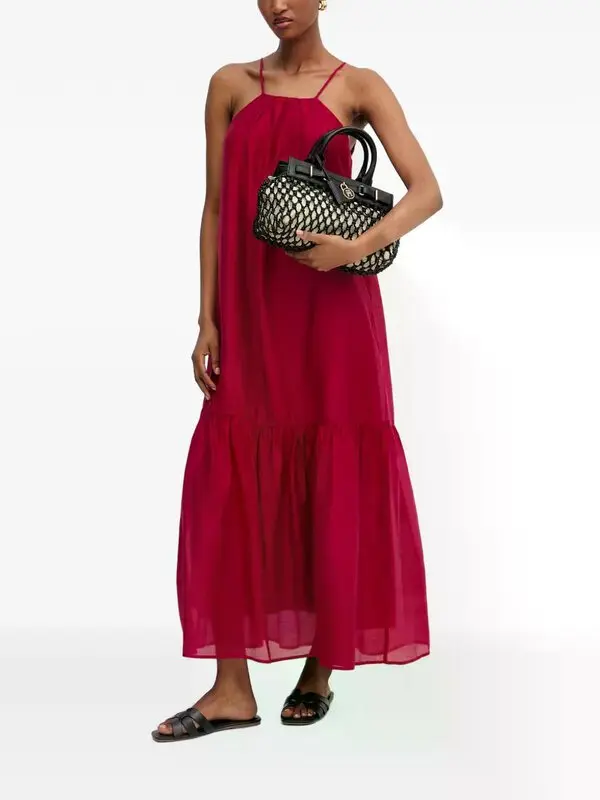 Liu Jo Pleated Ruffled Maxi Dress