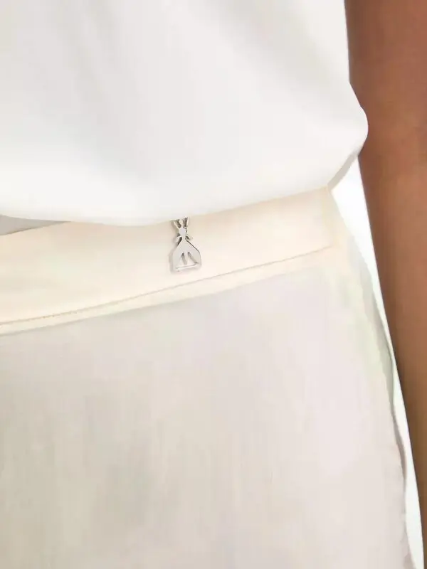 Patrizia Pepe Logo Plaque Wide-leg Trousers