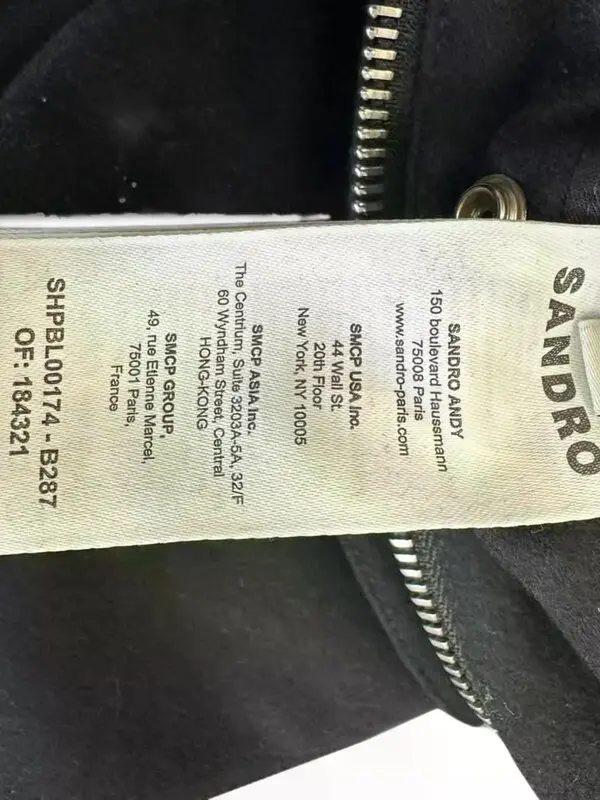 Sandro Zip-up Patch-pockets Jacket