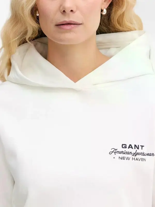 Gant Logo Embroidered Hoodie