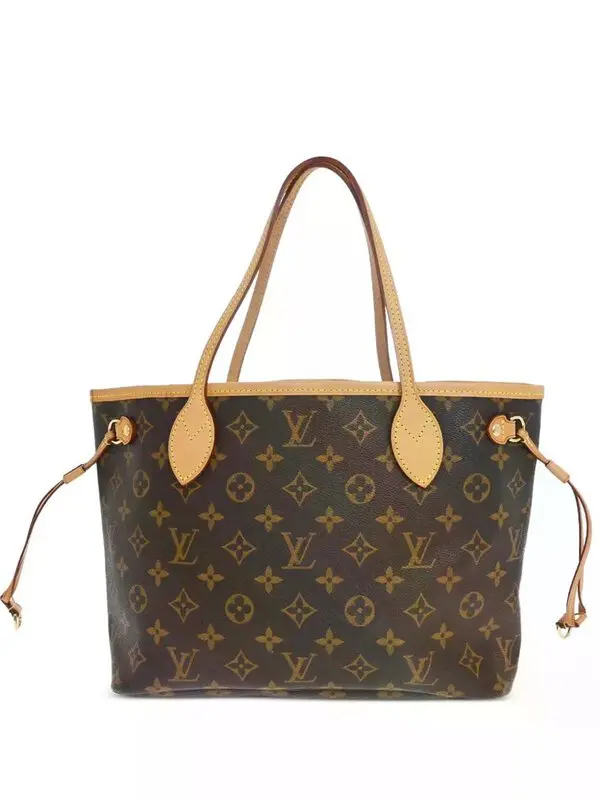 LOUIS VUITTON Neverfull Monogram Tote Bag - Brown