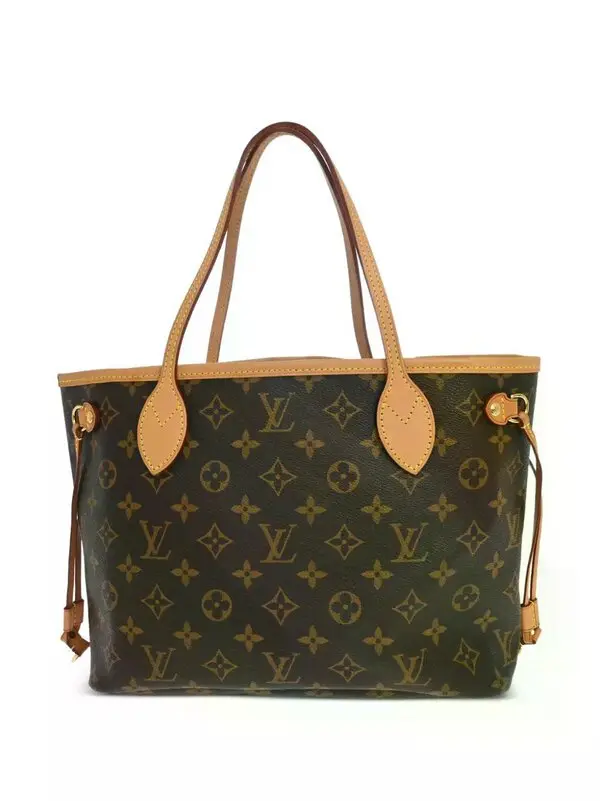 LOUIS VUITTON Neverfull Monogram Tote Bag - Brown