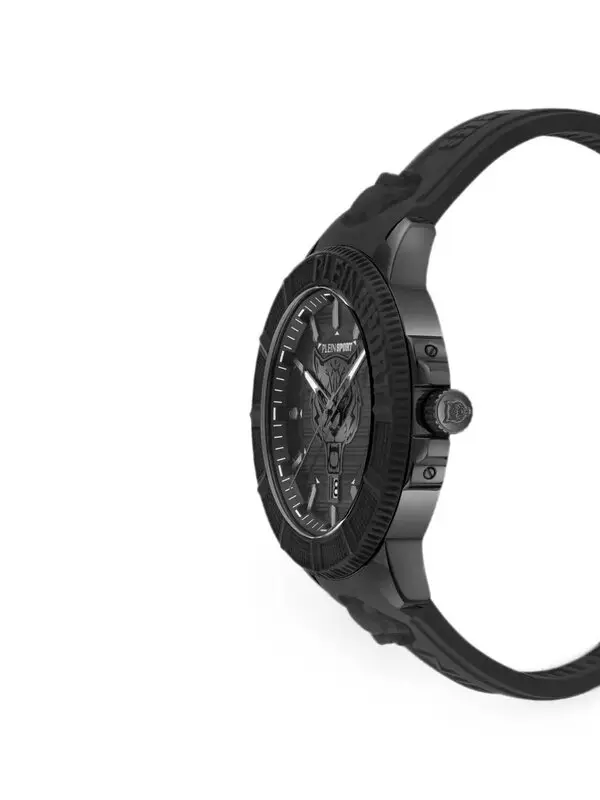 PLEIN SPORT City Rush 45mm Watch With Stainless Steel Case And Silicone Strap