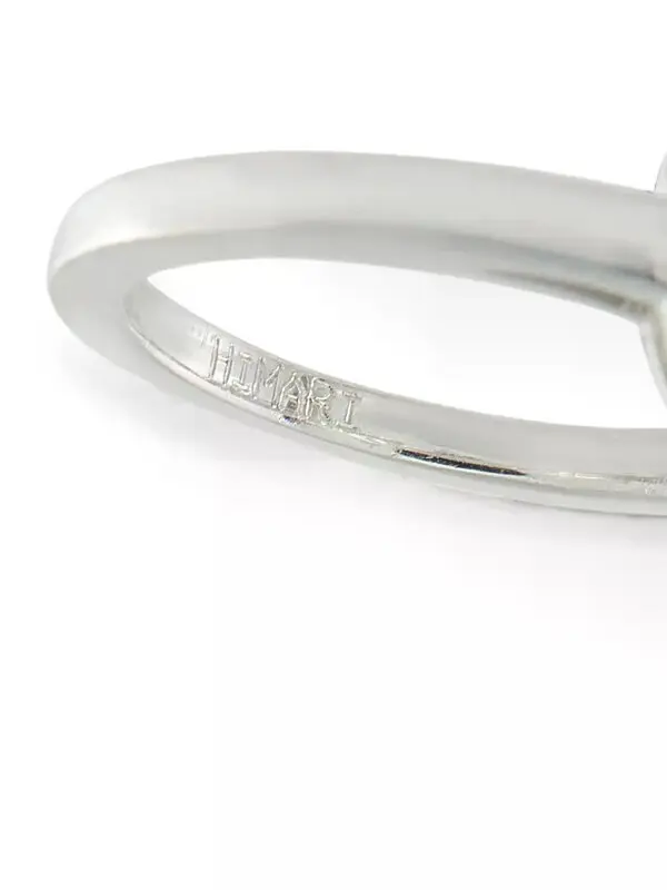 BVLGARI 18k White Gold Pear-cut Diamond Ring